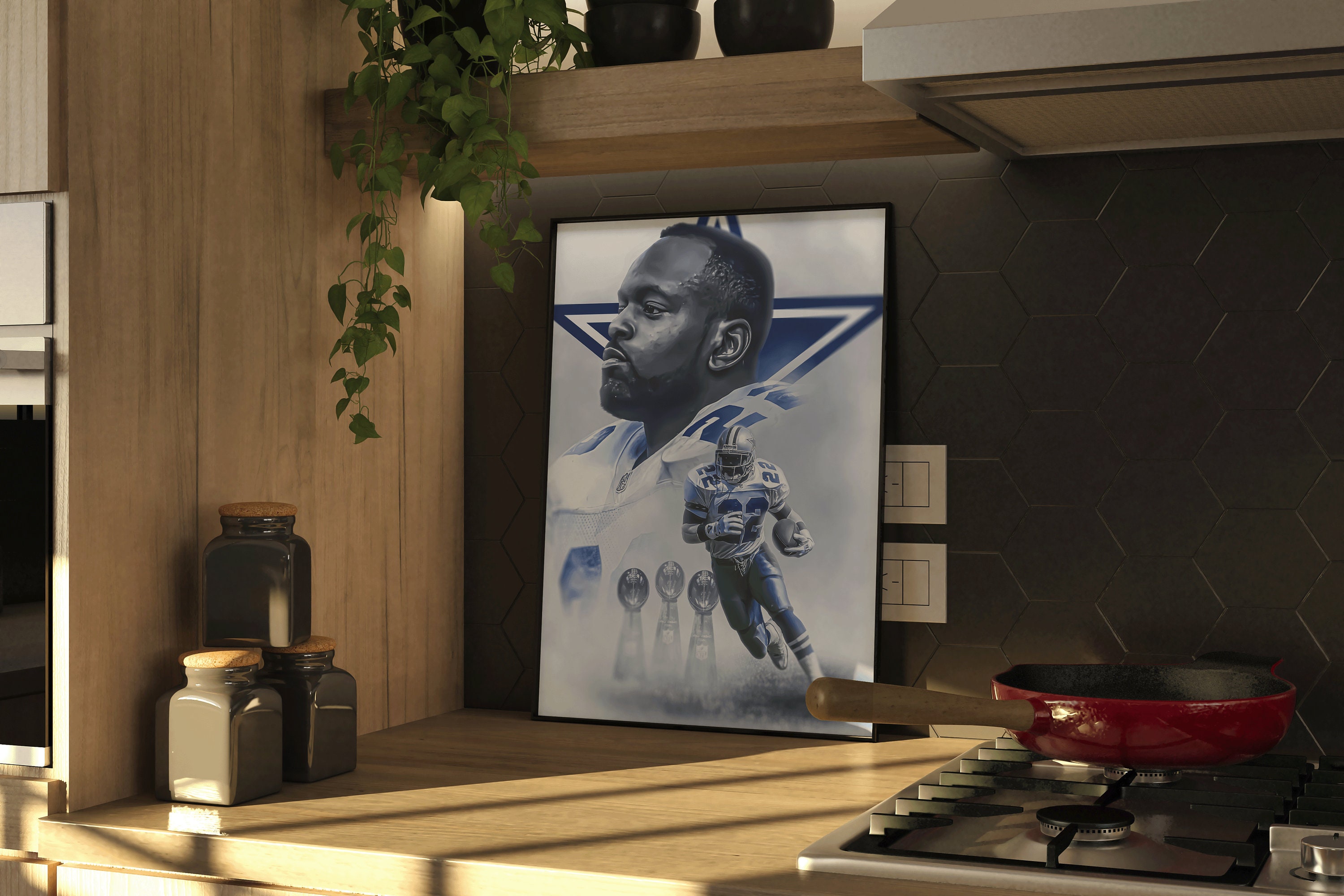 Emmitt Smith Legend Poser, NFL Poster, NFL Art, NFL, Hall of Fame ...