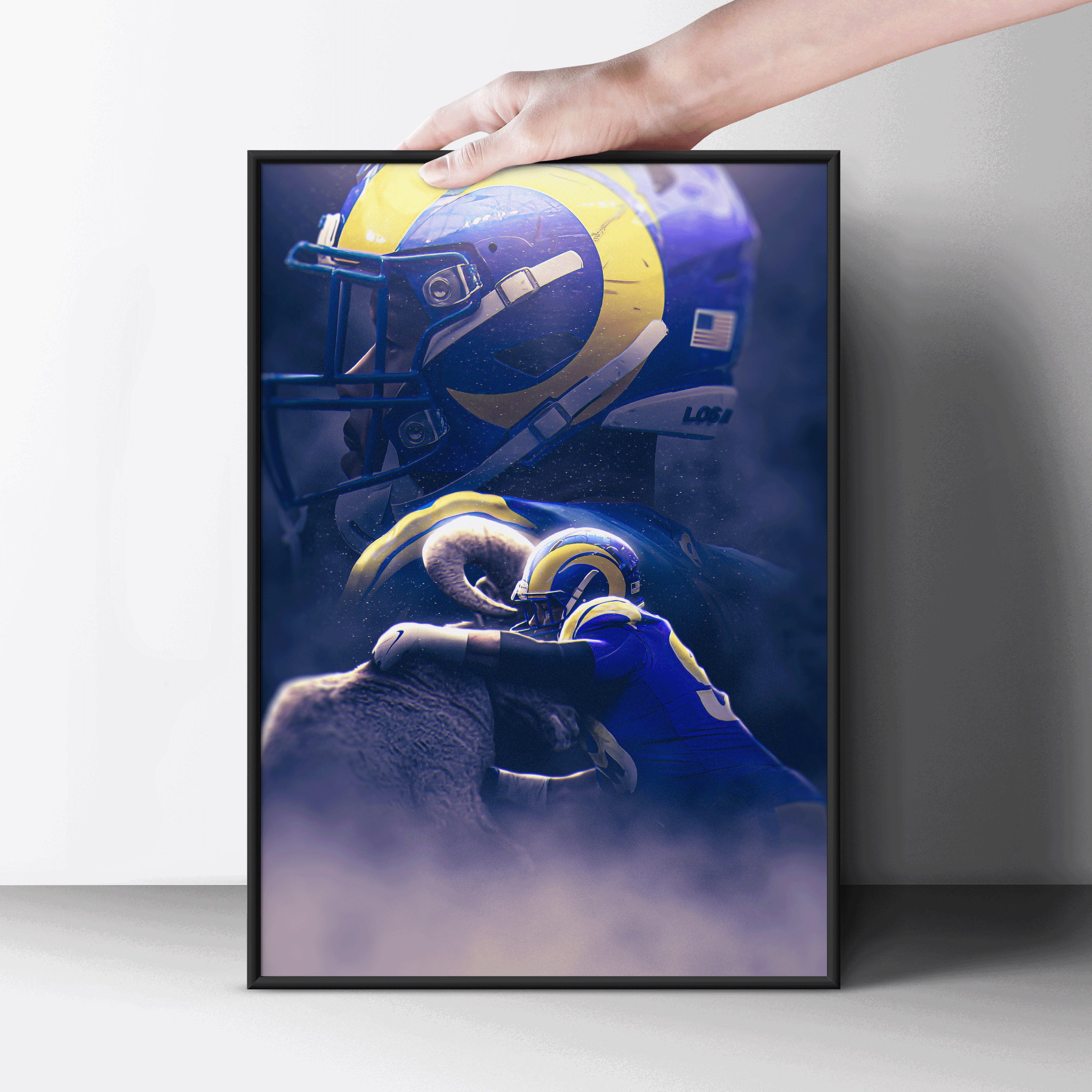 Aaron Donald Los Angeles Rams Poster, Sports Design, Sports Poster, NFL ...