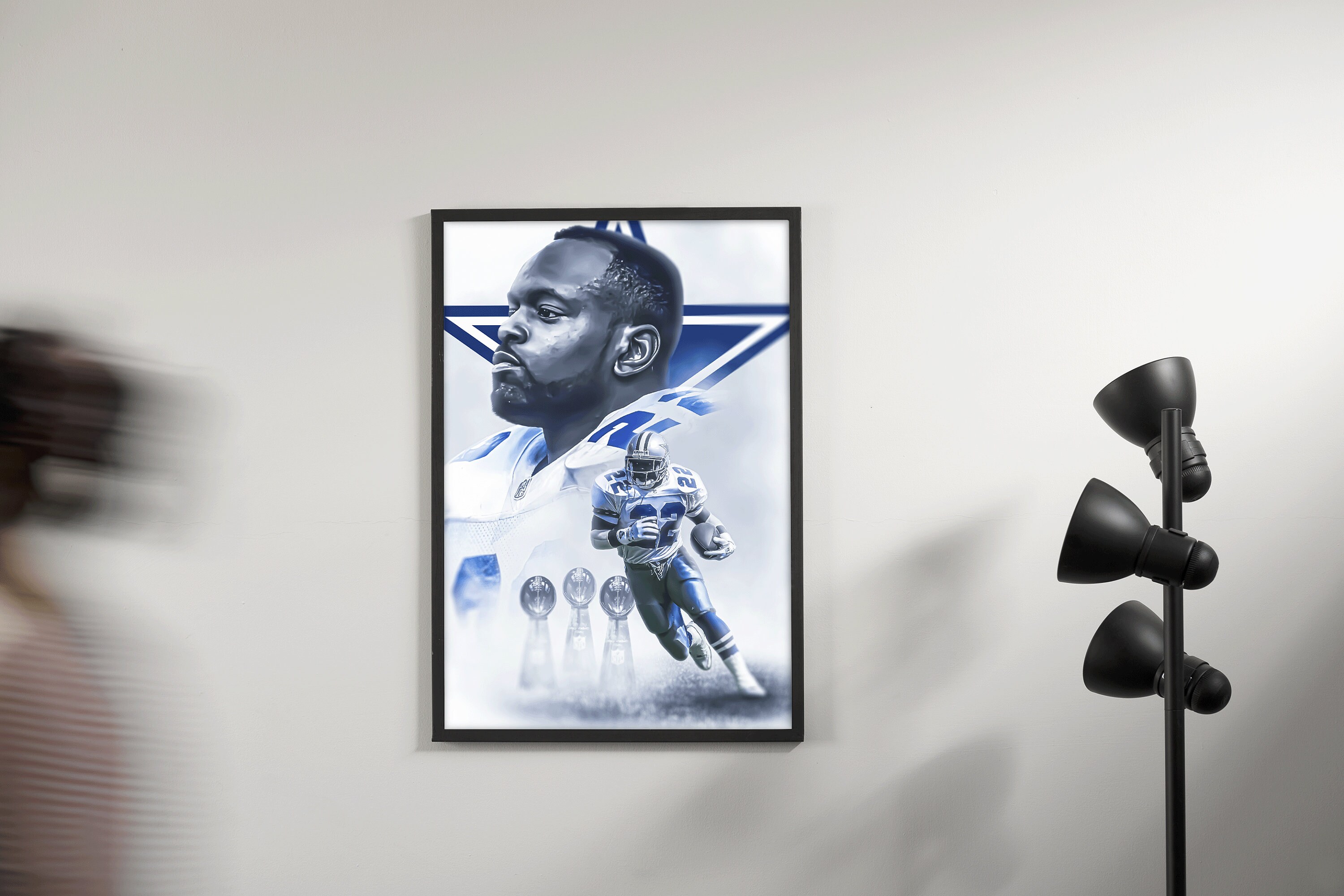 Emmitt Smith Legend Poser, NFL Poster, NFL Art, NFL, Hall of Fame ...