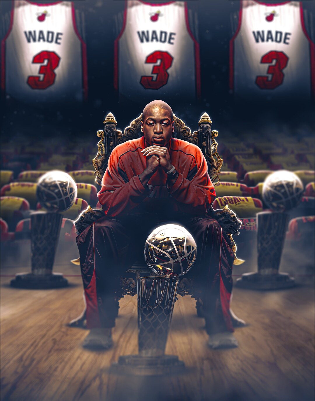 Dwayne Wade Hall of Fame Poster, Wall Art, Miami Heat, D Wade, NBA, NBA ...