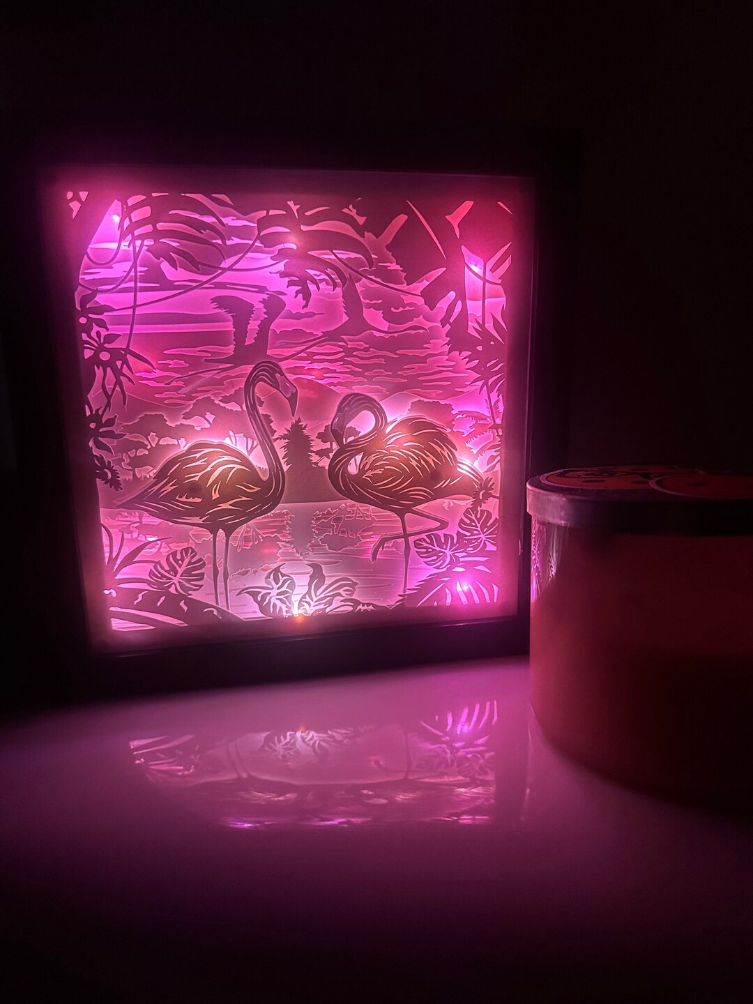 Flamingo, Flamingo Light Box, Aquatic Bird Gift, Zookeeper Gift, Zoo ...