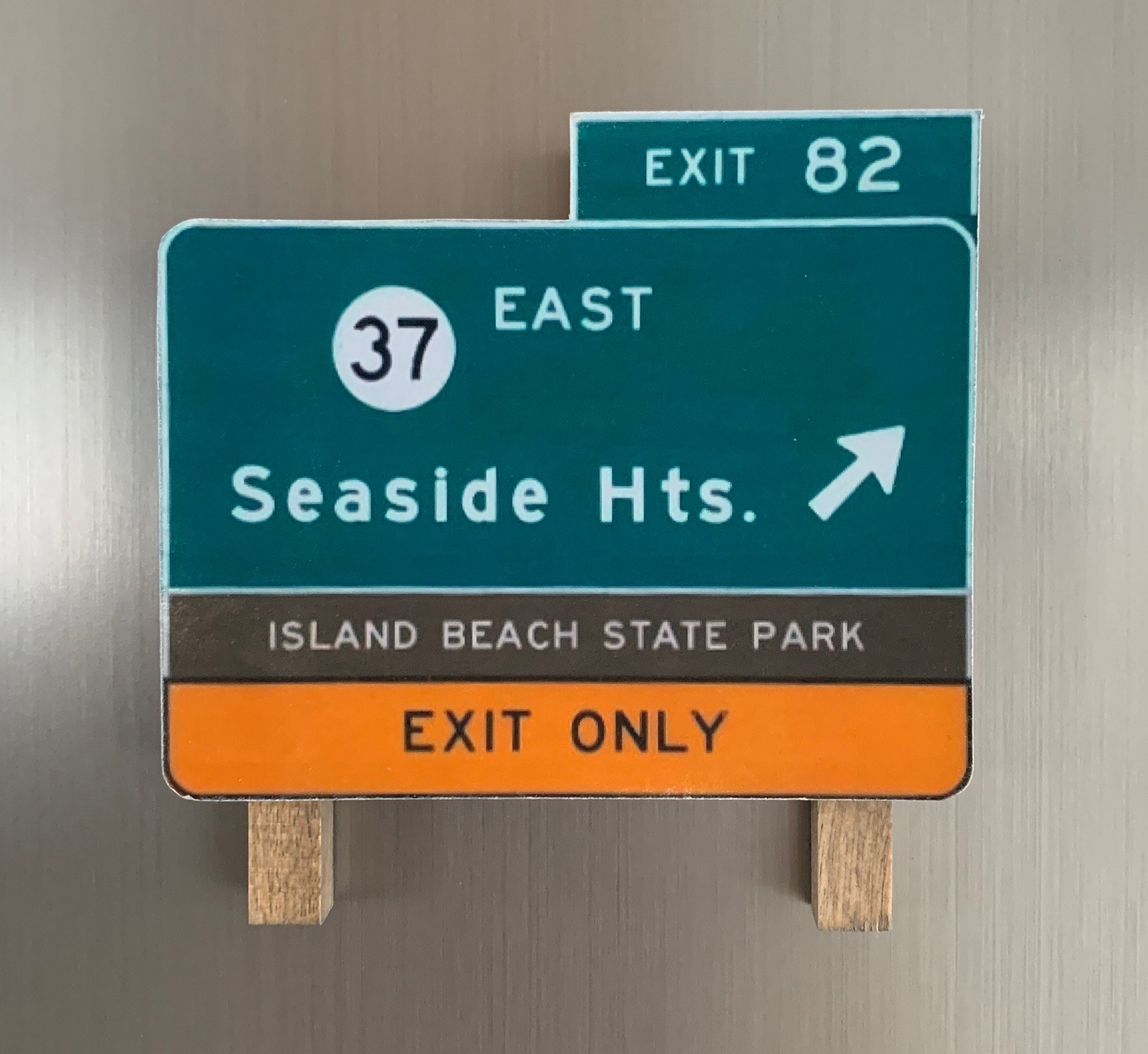 Wildwood Crest Seaside Heights Refrigerator Exit Sign Wooden - Etsy