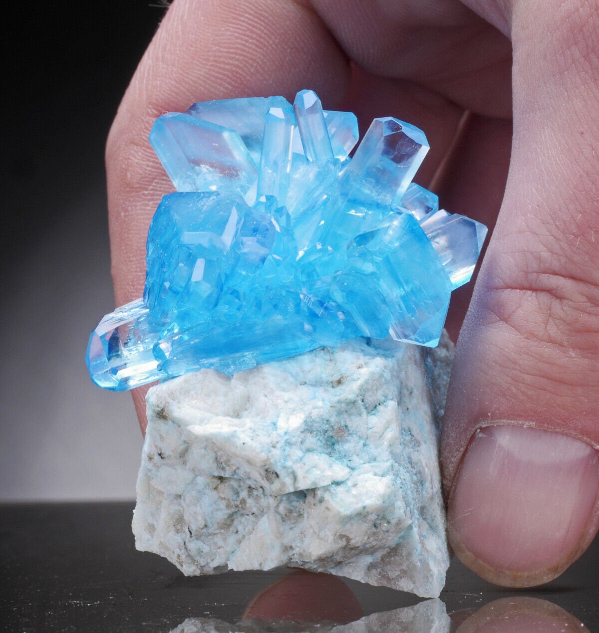 Arcanite Crystals on Matrix From Poland Blue Like Beryl - Etsy