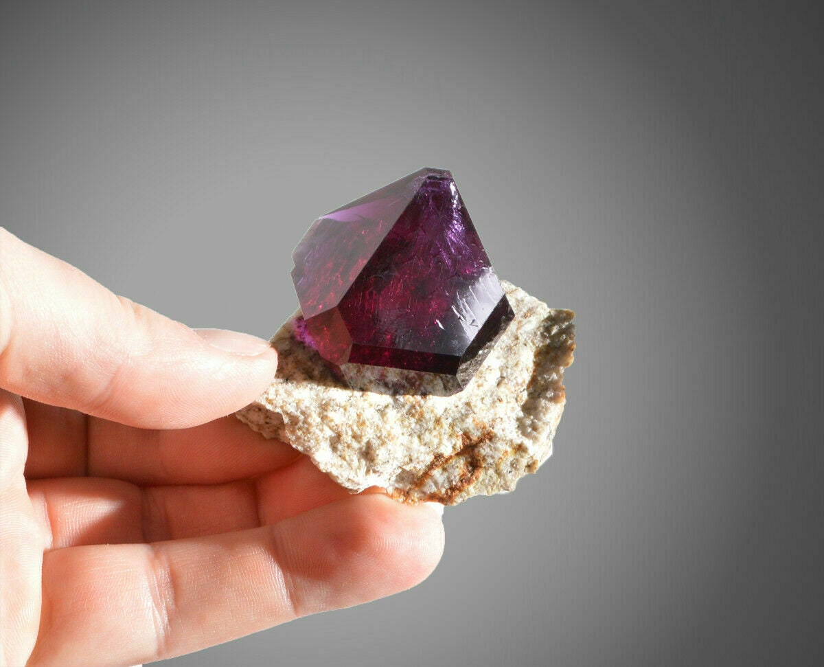 Alum Crystal Cluster Purple Like Fluorite Alun Alunite | Etsy