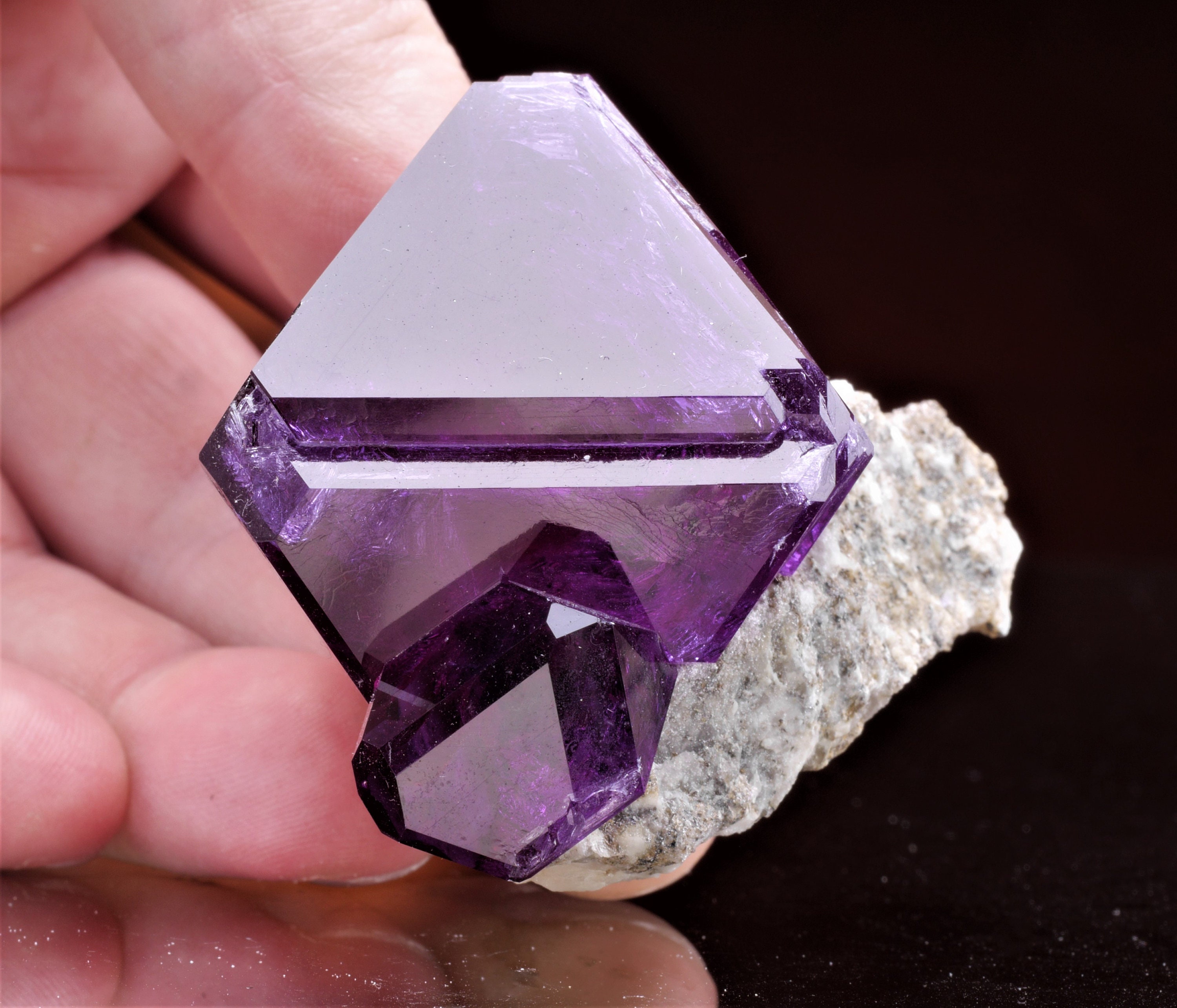 Alum Crystal cluster purple like fluorite alun alunite | Etsy