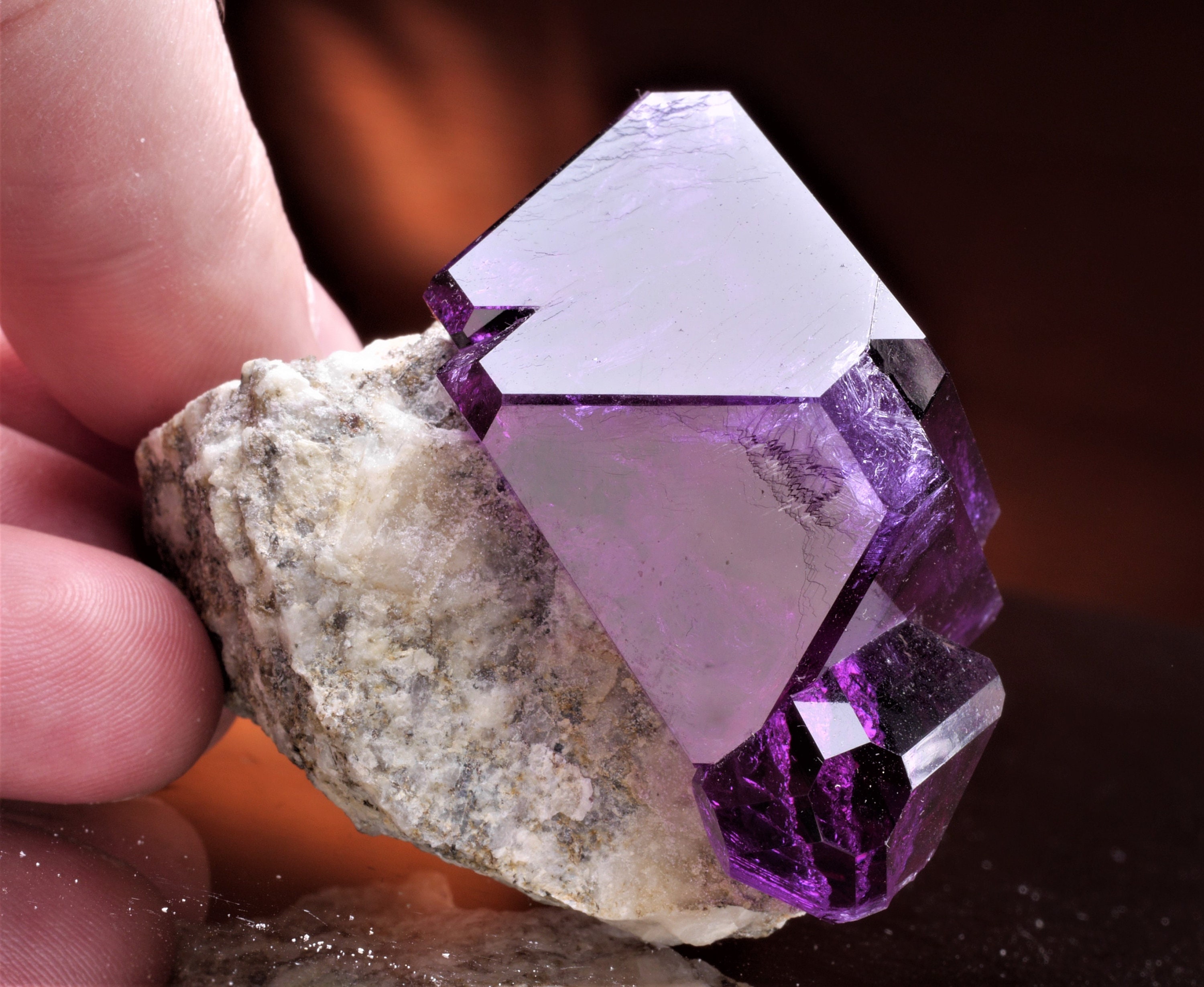 Alum Crystal cluster purple like fluorite alun alunite | Etsy