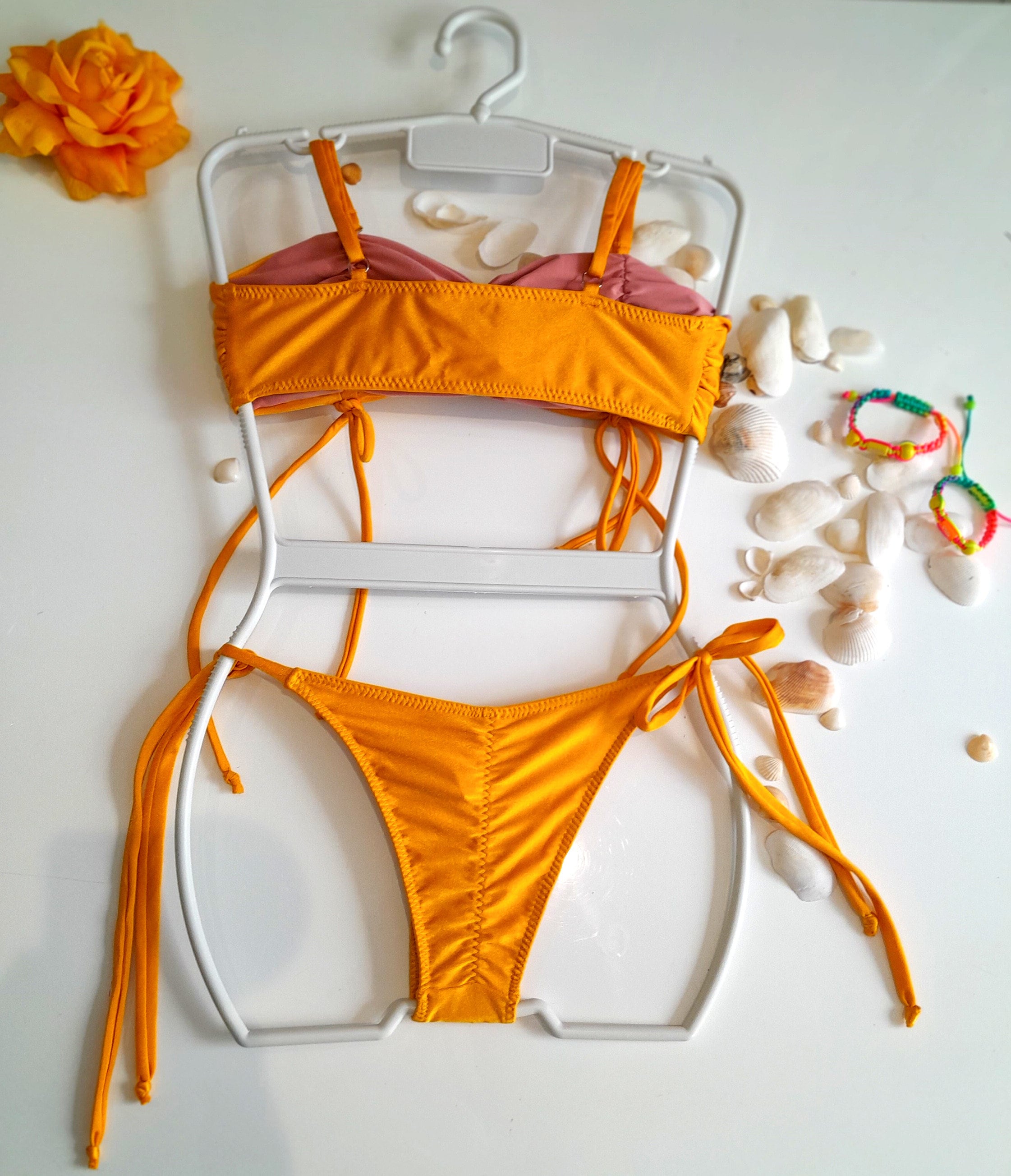 Micro Brazilian Bikini Bandeau Tie Side Paixao No. 457 - Etsy