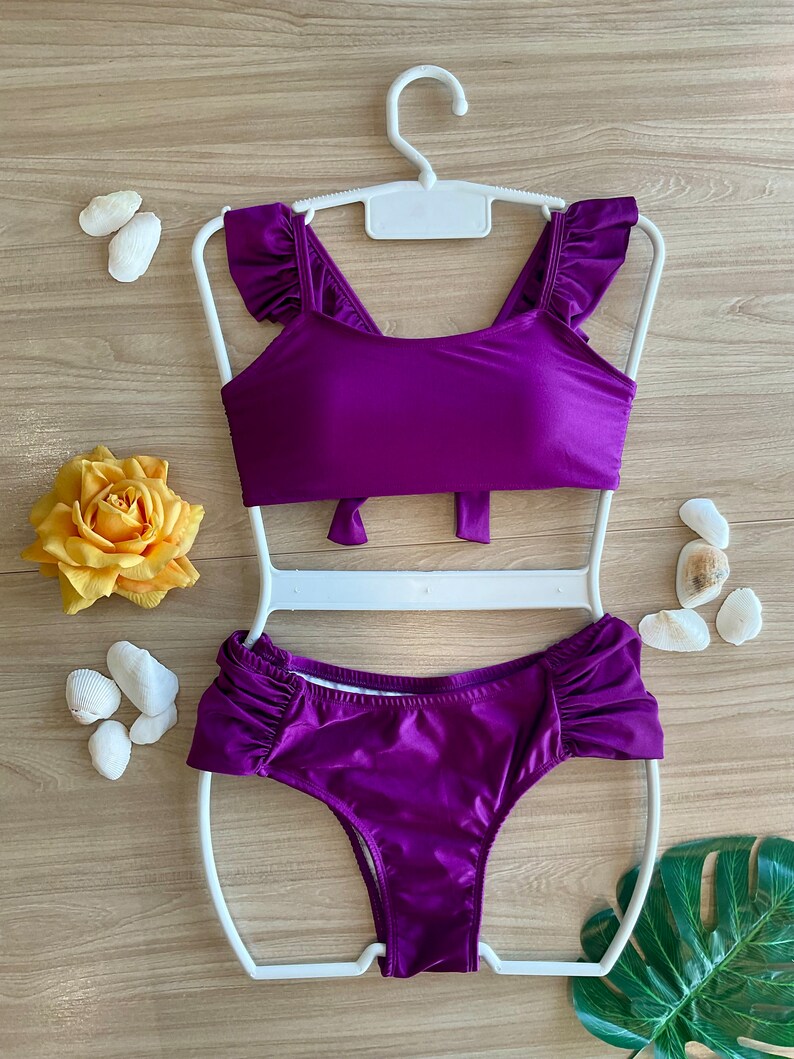 Flaunt Your Curves Plus Size Bikini Bandeau With Ruffles Etsy