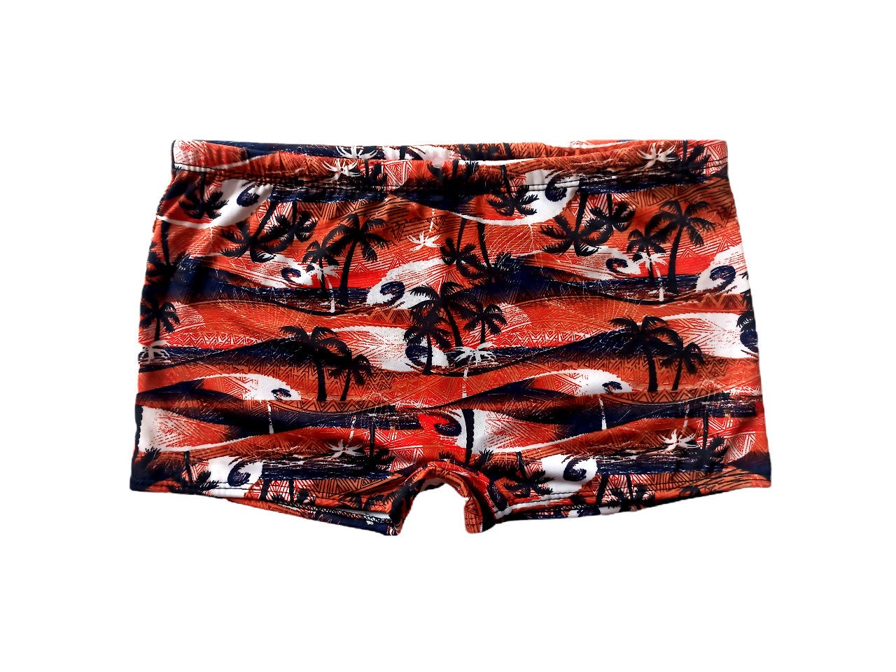 Brazilian Sunga Beach Boxer Red Beachpalm Trees Paixao 99 - Etsy