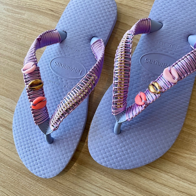 Macrame Flip Flops - Etsy