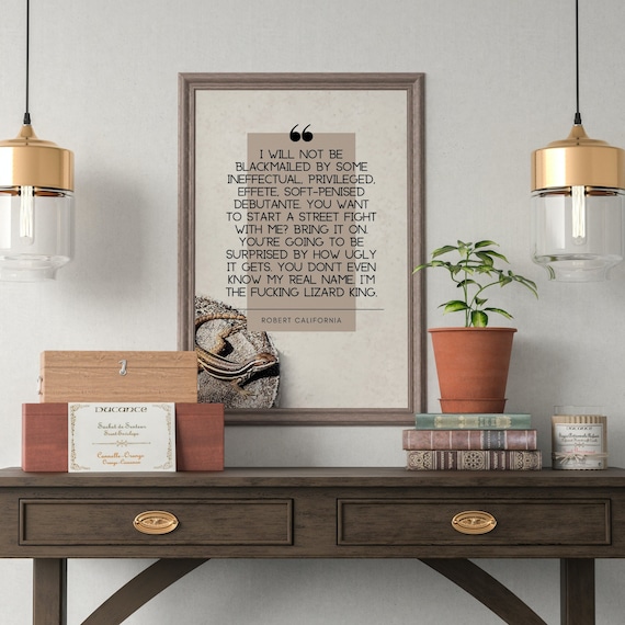 The Office Lizard King Poster Featuring Robert California - Etsy Ireland