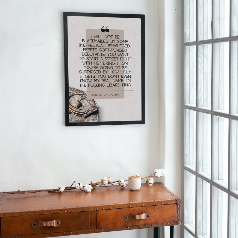 The Office Lizard King Poster Featuring Robert California - Etsy