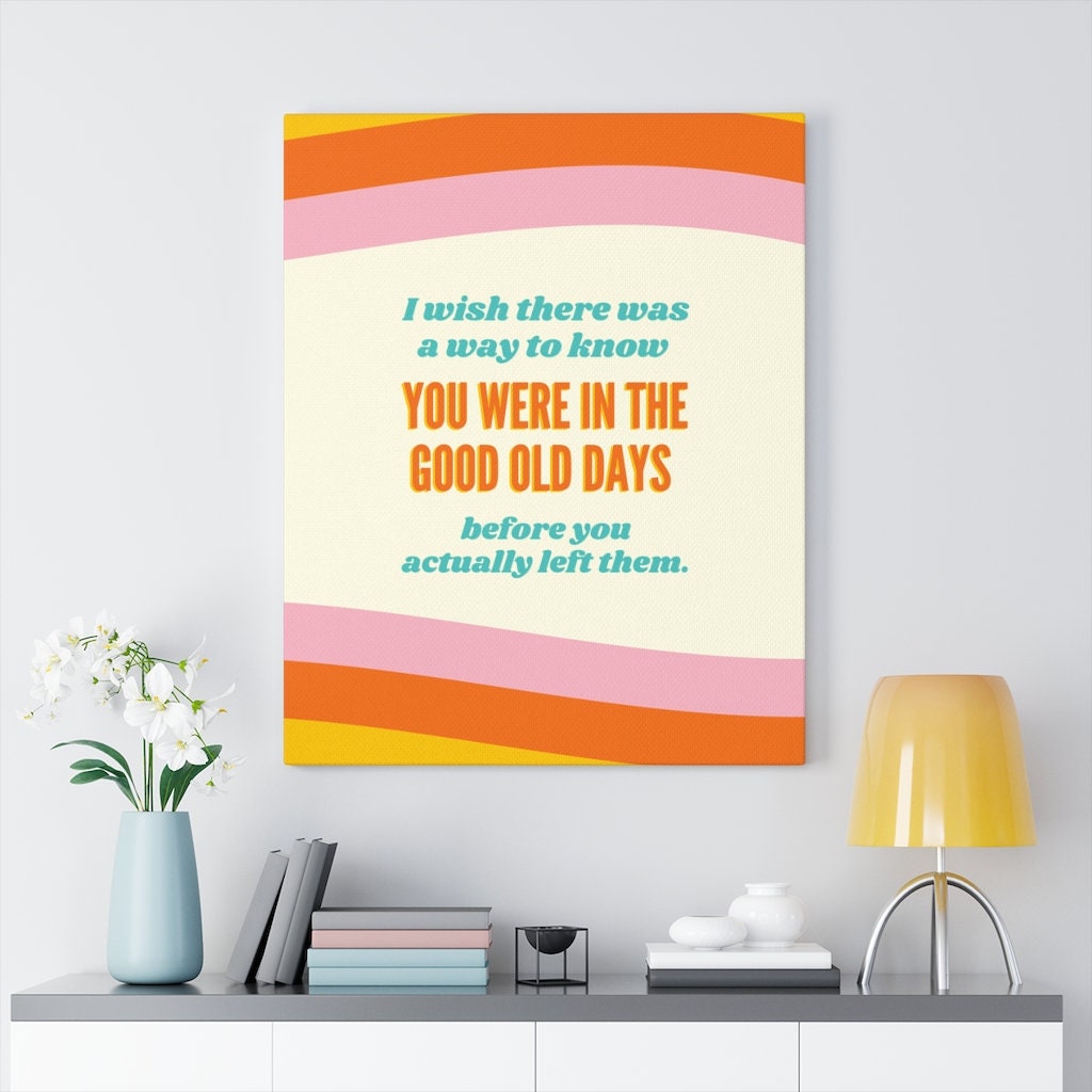 The Office Canvas Gallery Wrap, Good Old Days, Wall Decor, Dunder ...