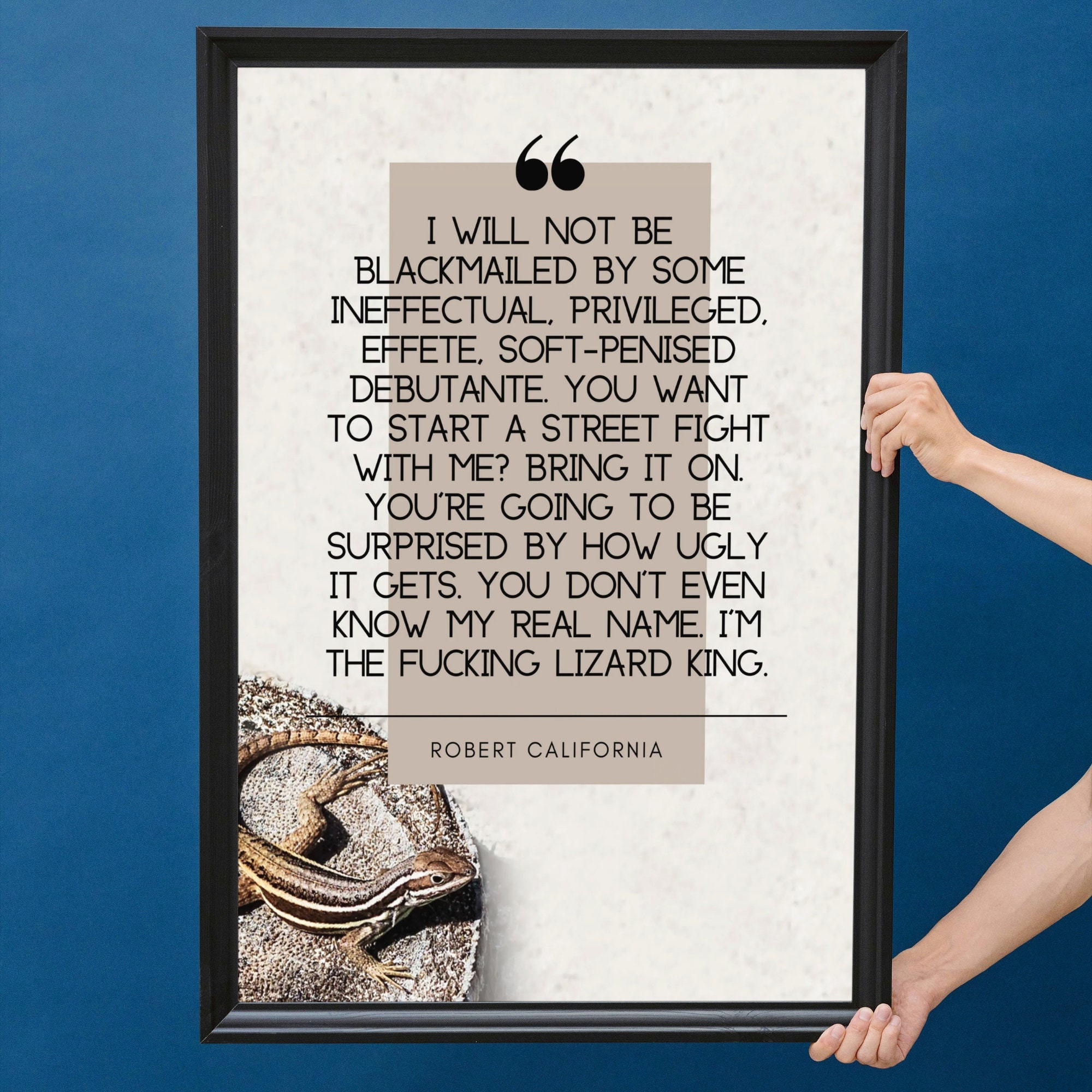 The Office Lizard King Poster Featuring Robert California - Etsy