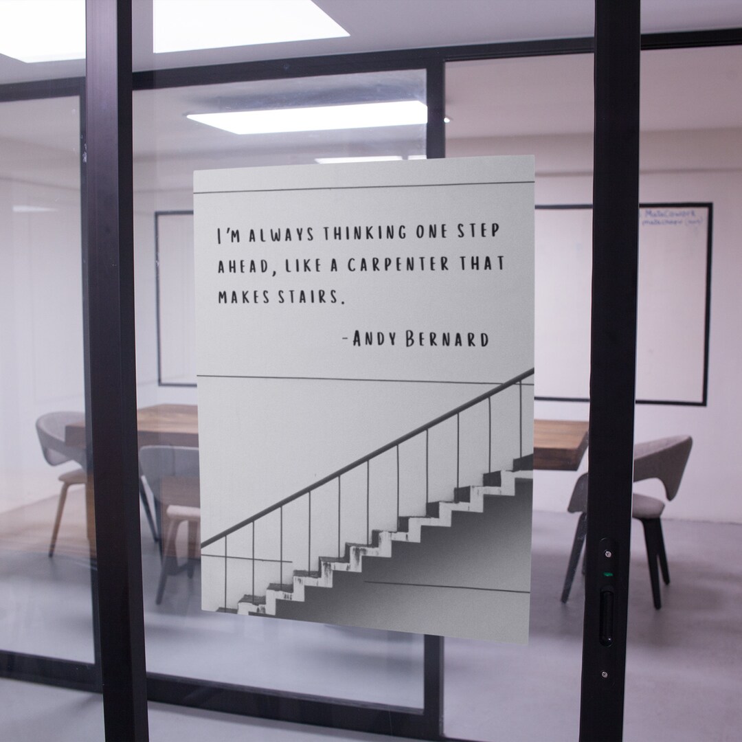 The Office Poster - Andy Bernard Stairs Quote - Etsy