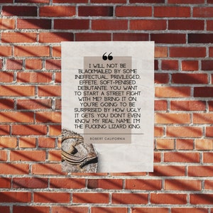 The Office Lizard King Poster, Featuring Robert California - Etsy