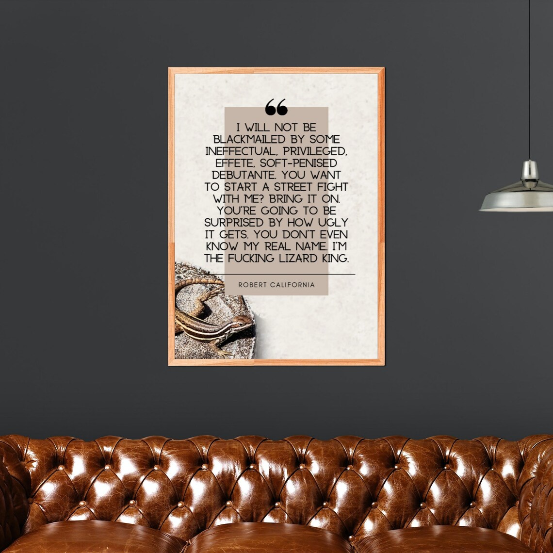 The Office Lizard King Poster Featuring Robert California - Etsy