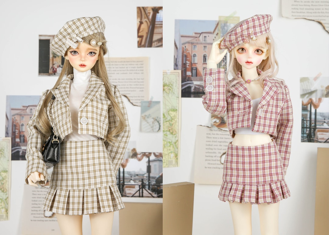 BJD Clothes SD Doll Cloth for 1/3 1/4 Doll Claire SET Jacket,skirt ...