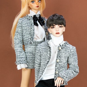 BJD Clothes SD Doll Cloth for 1/3 1/4 Doll Tweed Two Piece SET - Etsy