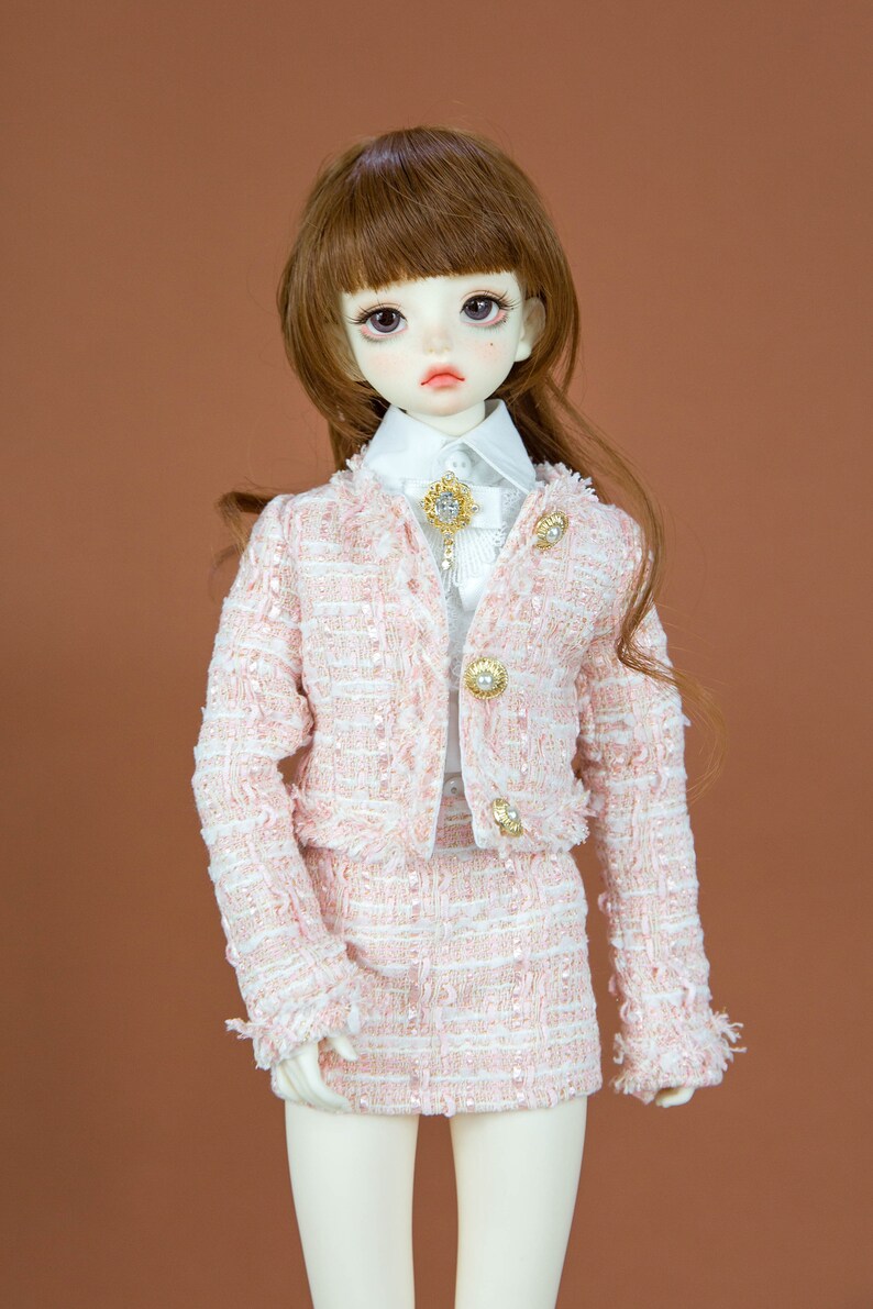 BJD Clothes SD Doll Cloth for 1/3 1/4 Doll Tweed Two Piece SET - Etsy