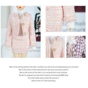BJD Clothes SD Doll Cloth for 1/3 1/4 Doll Tweed Two Piece SET Jacket ...