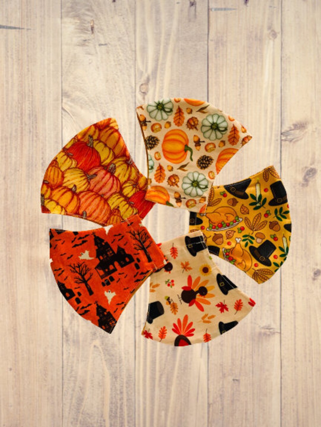 Thanksgiving Face Masks in Sizes for the Whole Family - Etsy