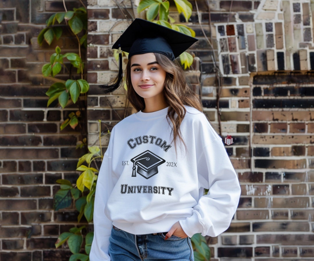 Custom University Sweater Personal Graduating Gift Customized College ...