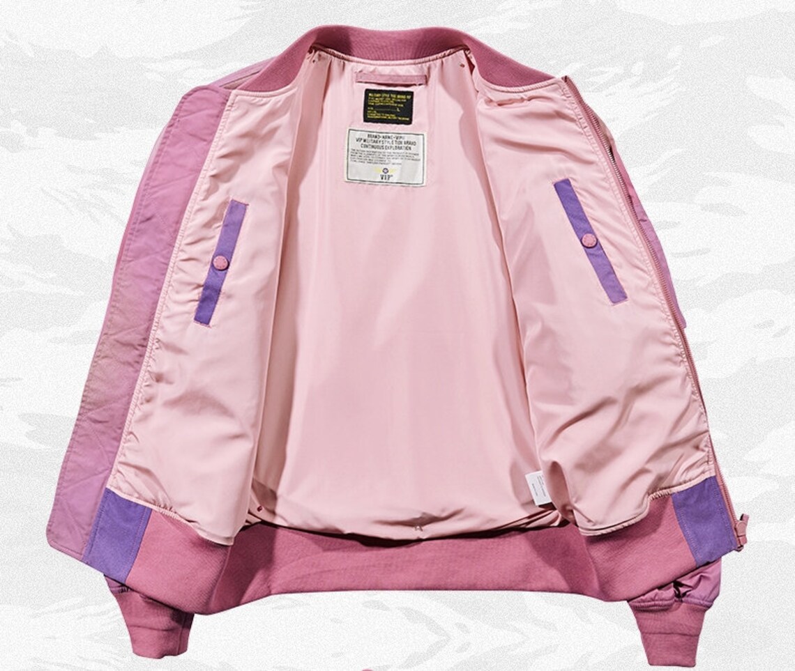 Pink Deluxe Gradient Techwear Jacket Mutlifunction Pockets - Etsy Australia