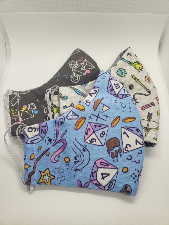 Dice Print Face Masks | Etsy