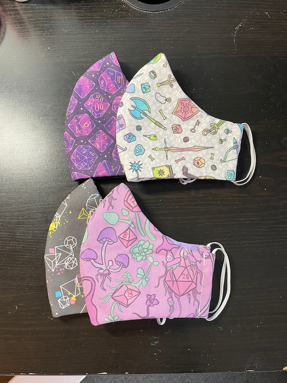 Dice Print Face Masks | Etsy