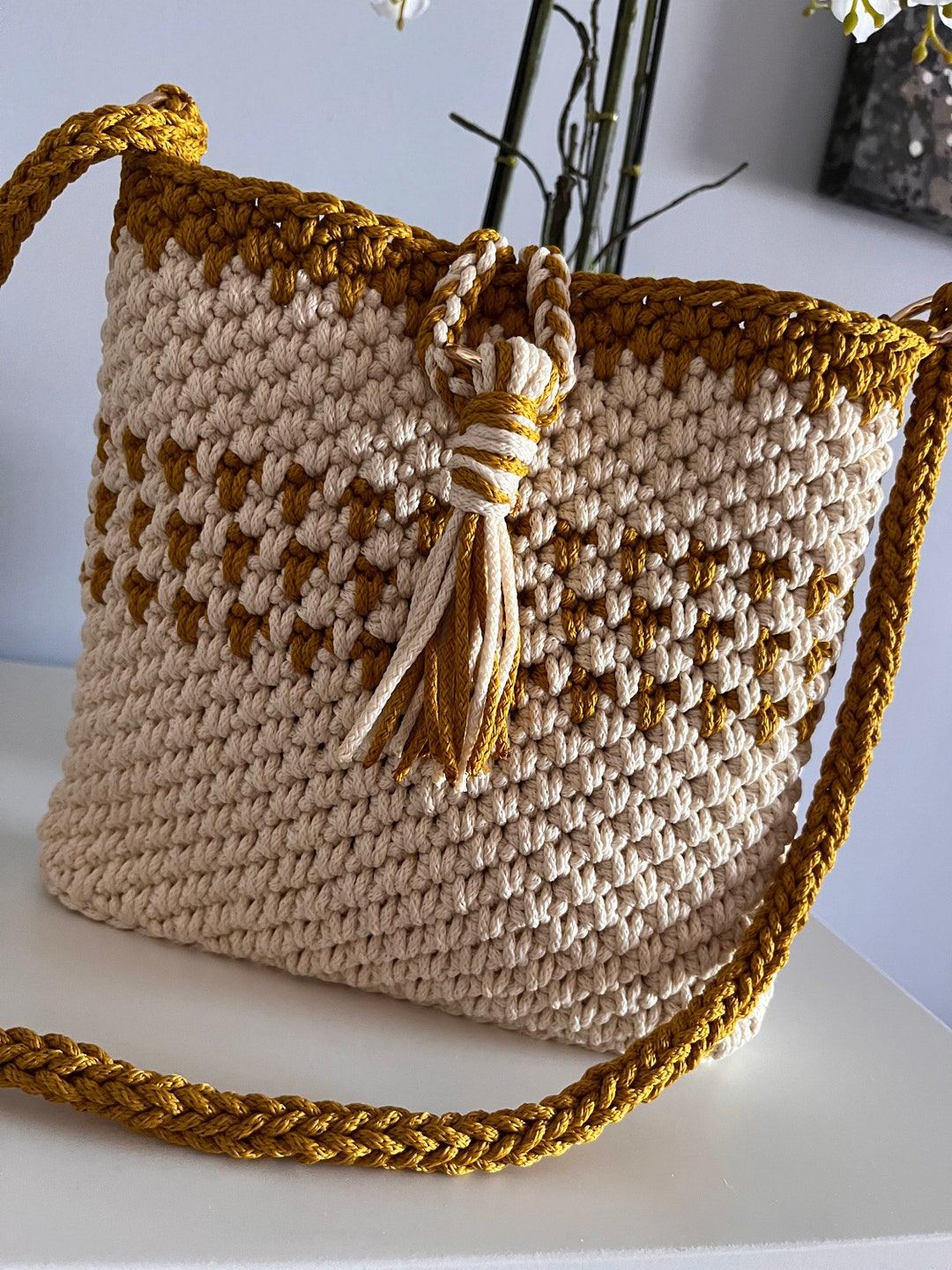 Crochet Bag Pattern, PDF, Crochet, Crossbody Bag, Over the Shoulder Bag ...