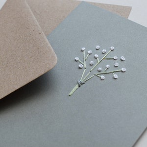 Hand Embroidered Wedding,celebration,bridesmaid Greeting Card - Etsy