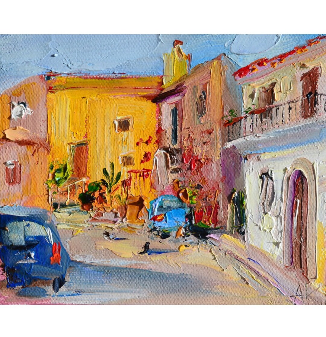 Narrow Italian Street, Cityscape, Old Town, Country Houses, Sicily ...