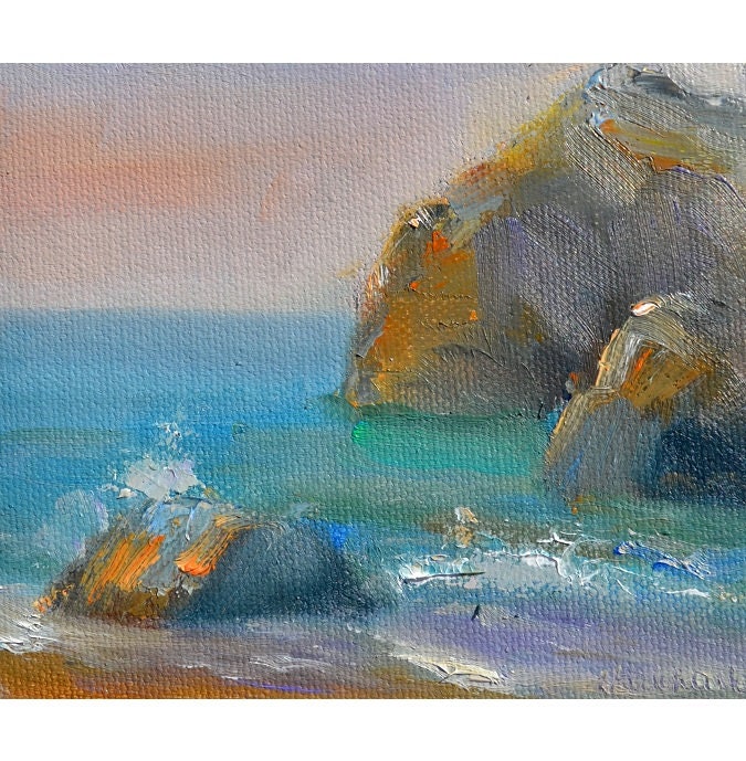 Beach With Rocks Art Beach Beautiful Landscape, Sea Coast City, Sea ...