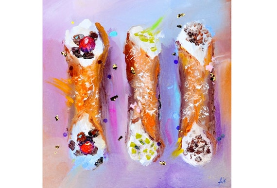 Stuffed Cannoli Gingerbread Cannolis 🎄, Cannoli Shells Dipped In