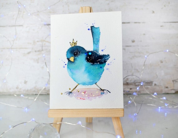 Blue Canary Bird