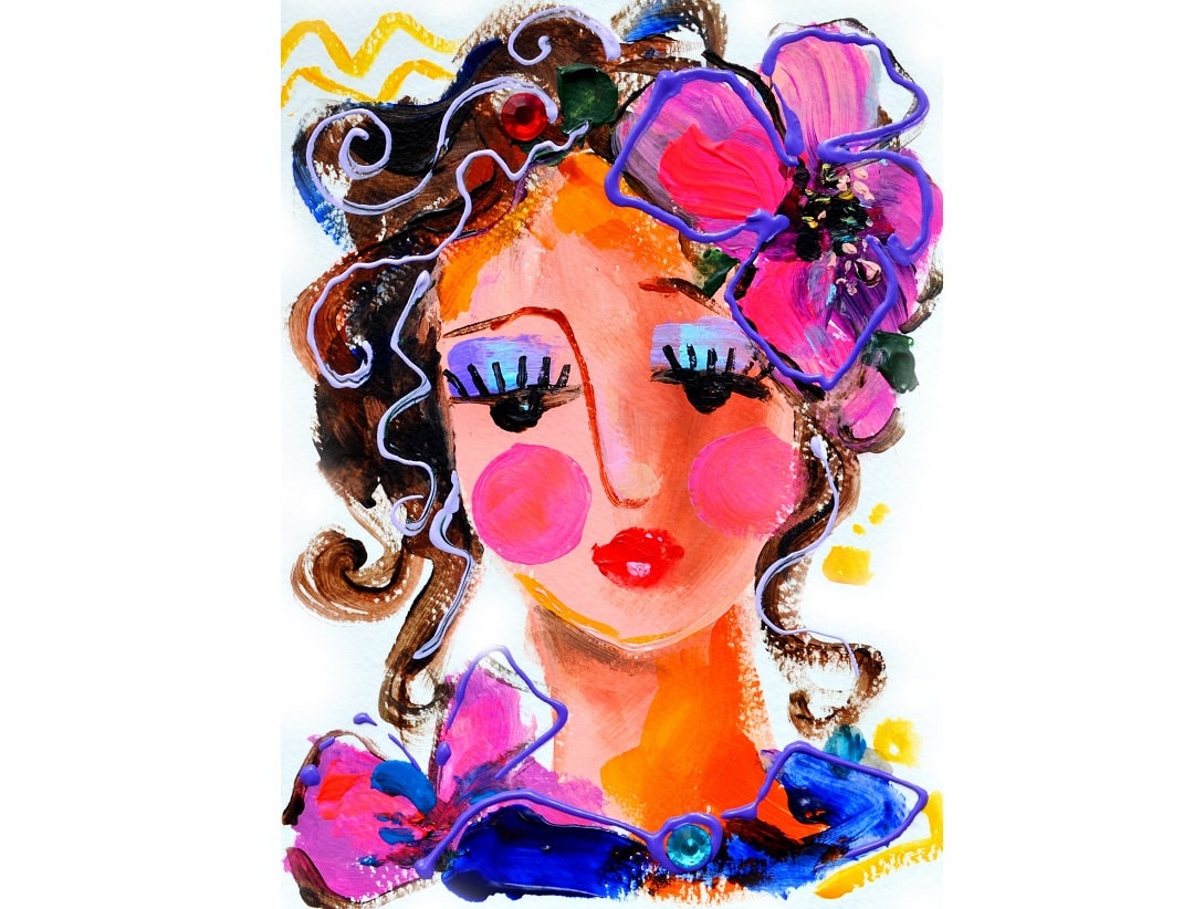 Abstract Hair Drawings