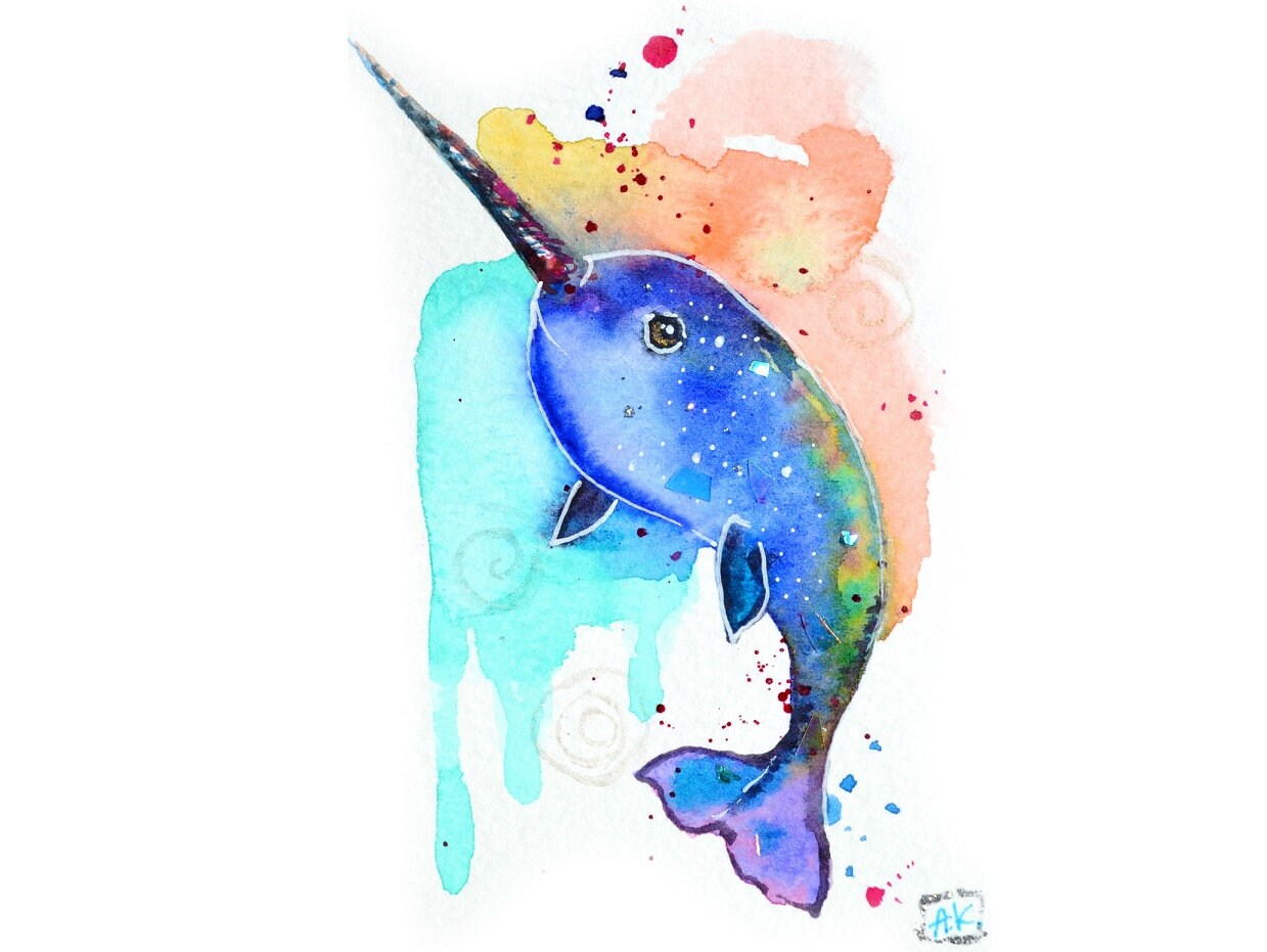 Narwhal Painting