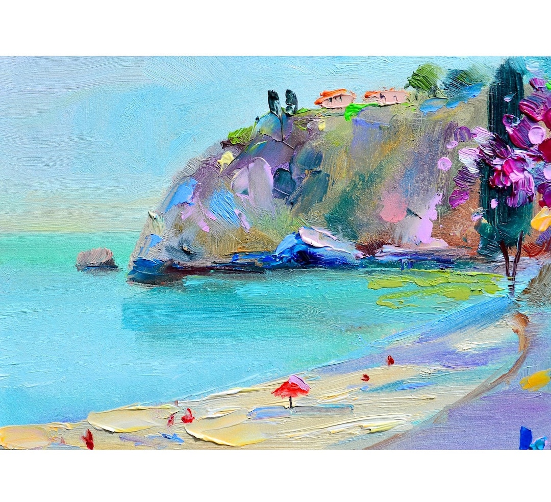 Landscape , Seascape Italy Art, Sicily Wall Art, Painting Modern ...
