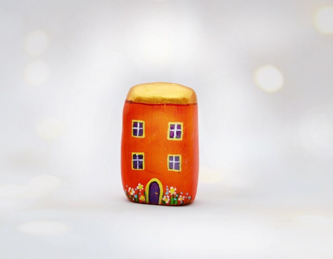 Orange House Creation Miniature Villa Home Decor Polymer Clay Decor ...