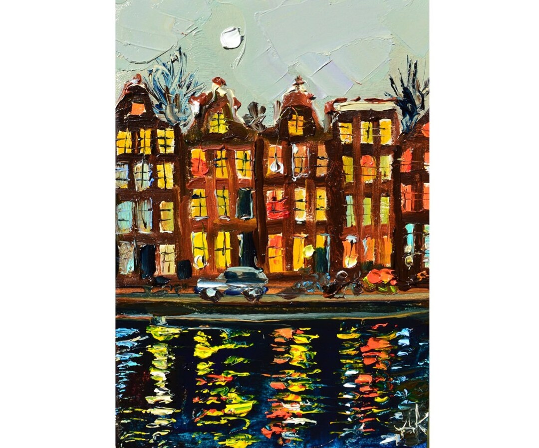 Enchanting Evening in Leiden Enchanting Evening Moon Reflection ...