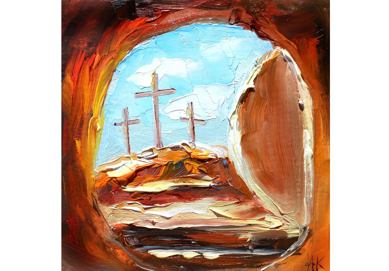 Empty Cross Painting