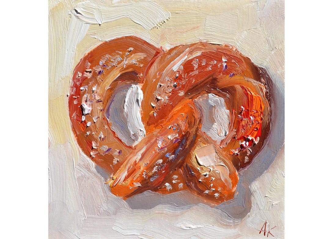 Typical German Sweet Pretzel, Sweet Knot Bread, Salty Pretzel, Cooking ...