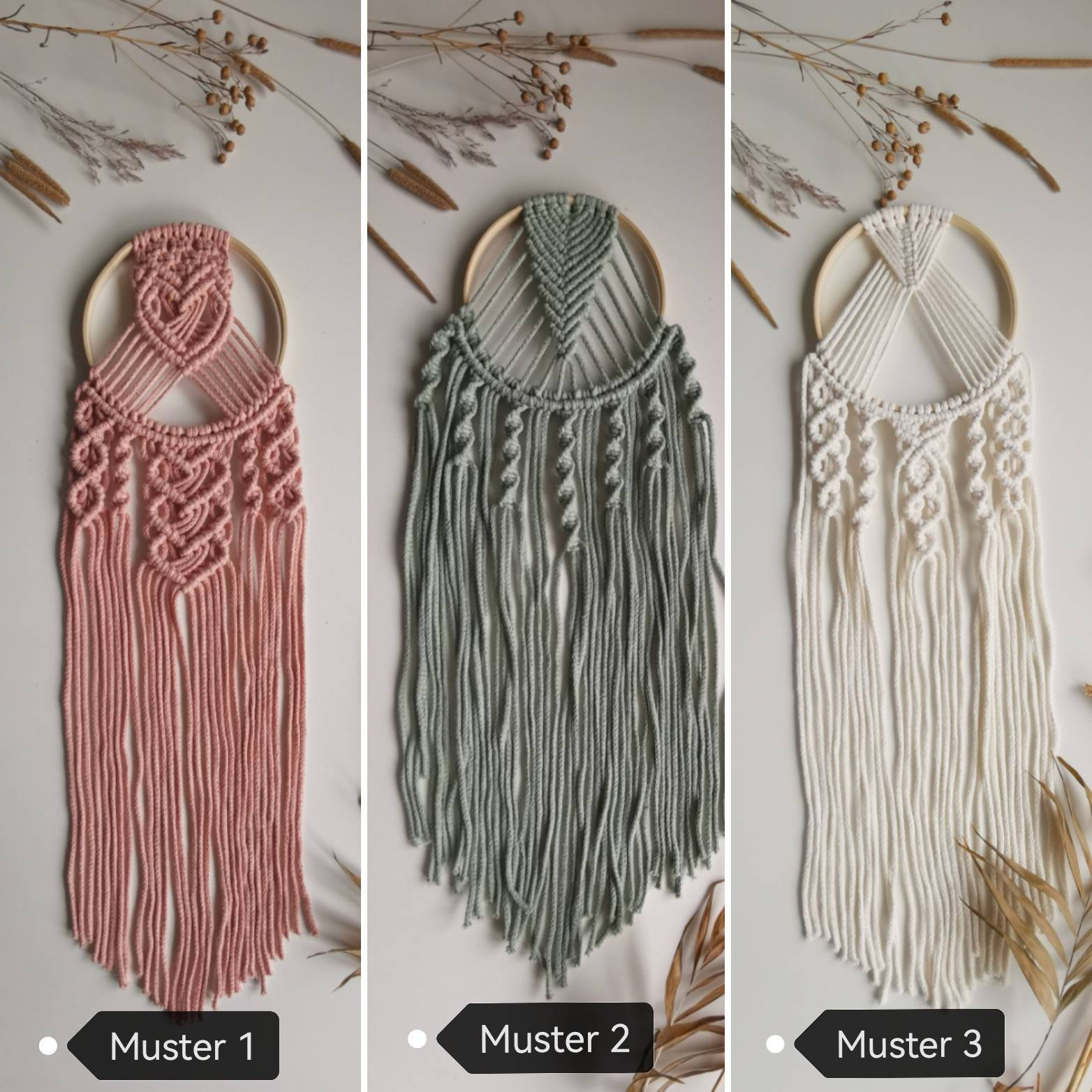 Makramee Traumfänger Verschiedene Muster / dreamcatcher / wall - Etsy.de