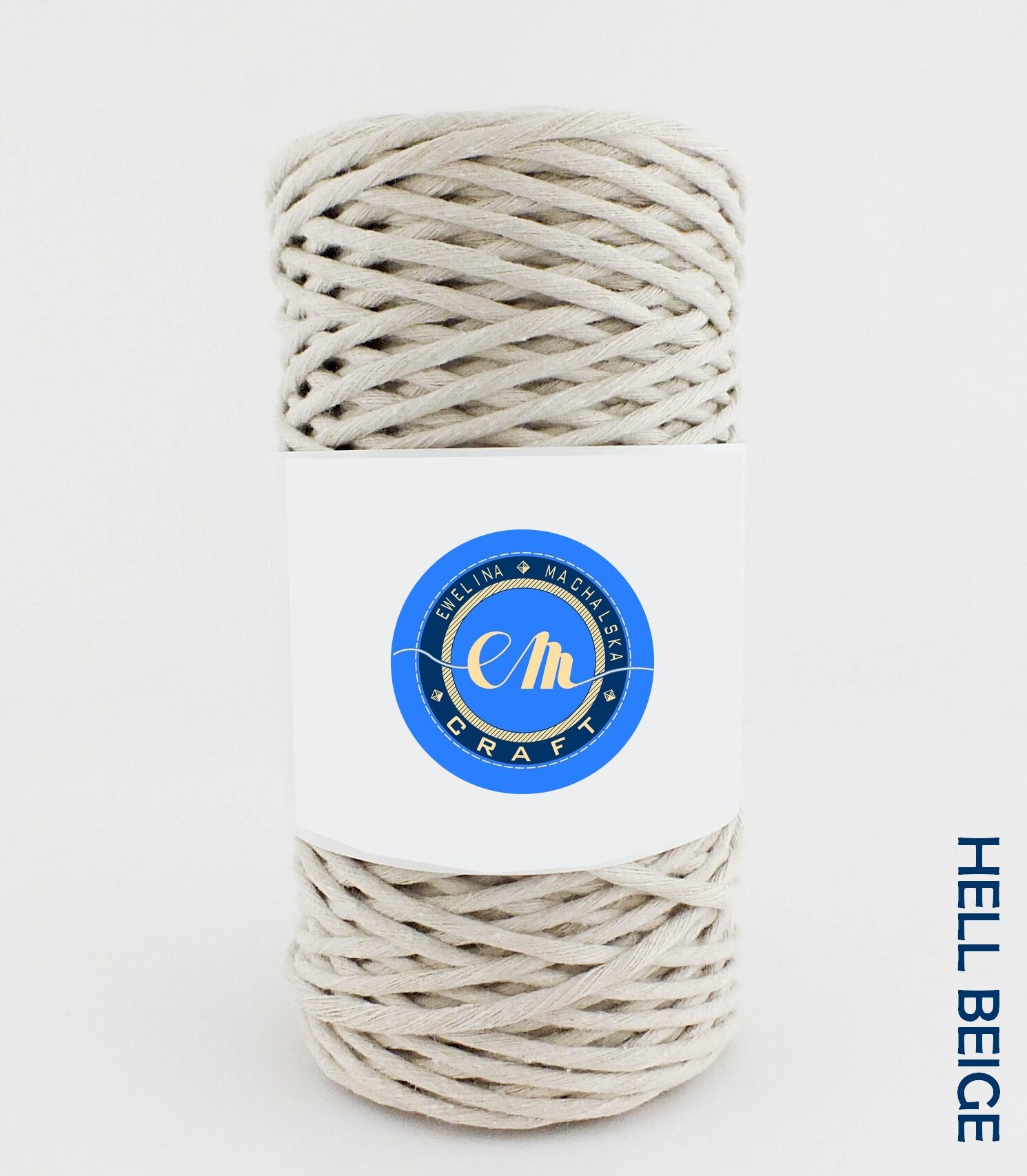 Macrame yarn 100 m macrame cord 300g 3 mm 100% recycled | Etsy