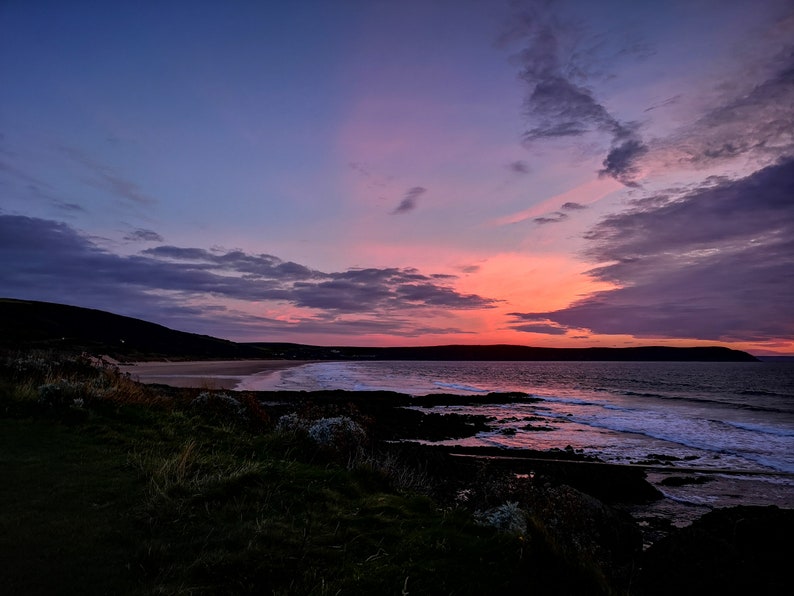 Woolacombe Sunset Photo Print - Etsy
