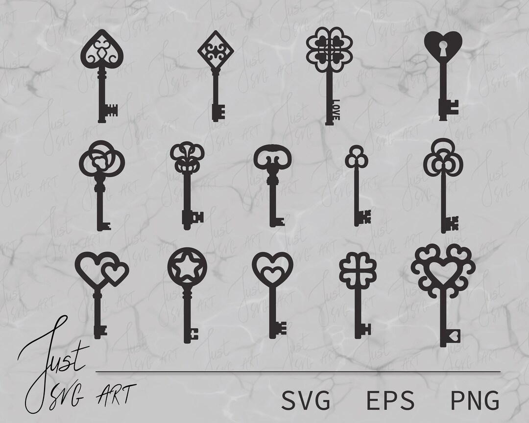 Keys - Vintage Keys - Keys SVG - Vintage Keys Set - Keys Set - Keys ...