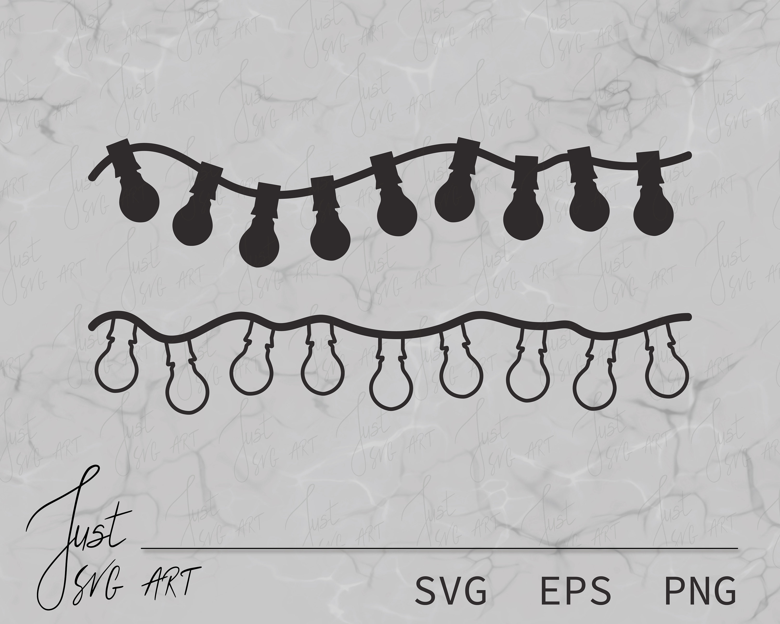 Lights SVG Lanterns SVG Christmas Lights SVG Decorative Lights Svg ...