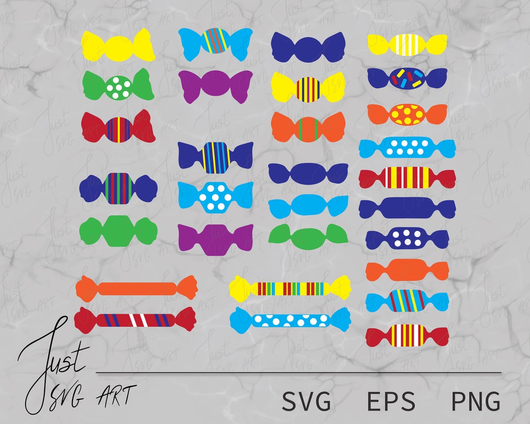 Candy SVG - Candy PNG - Fun Candy Designs - Colorful Candy SVG ...