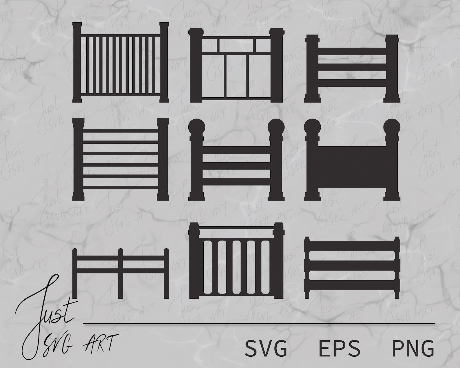 Fence - Fences - Fence SVG - Fences Silhouette - Fence Silhouette ...